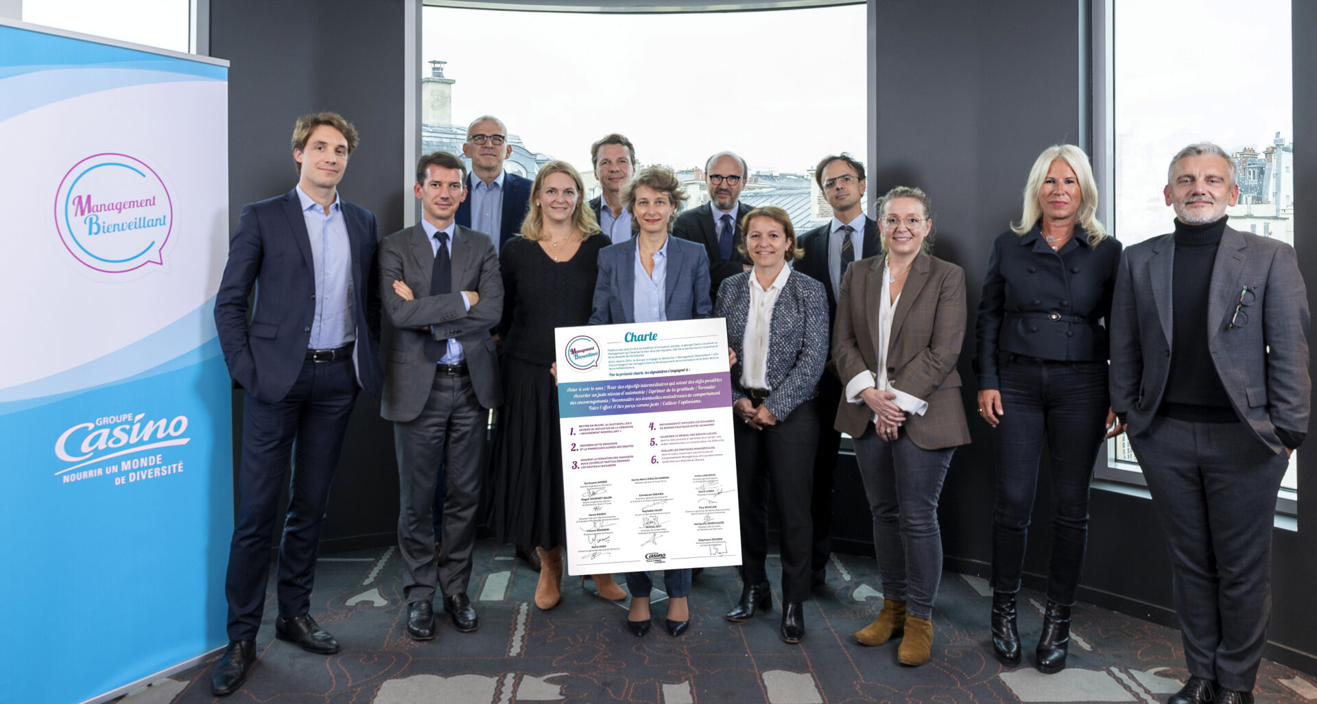 Signature de la charte « Management bienveillant » - Groupe Casino